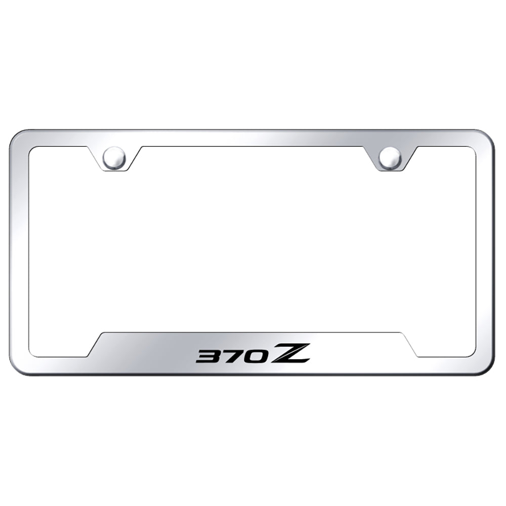 Nissan 370Z License Plate Frame - Laser Etched Cut-Out Frame - Stainle ...