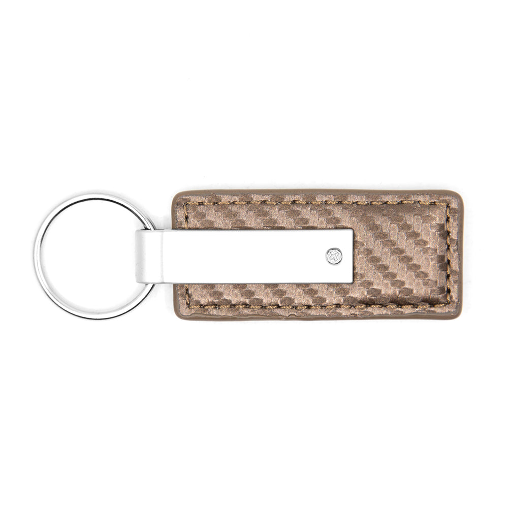 Ford Explorer Keychain & Keyring - Brown Carbon Fiber Texture Leather ...