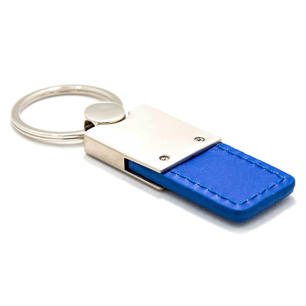 Mazda Miata MX-5 Keychain & Keyring - Duo Premium Blue Leather (KC1740 ...